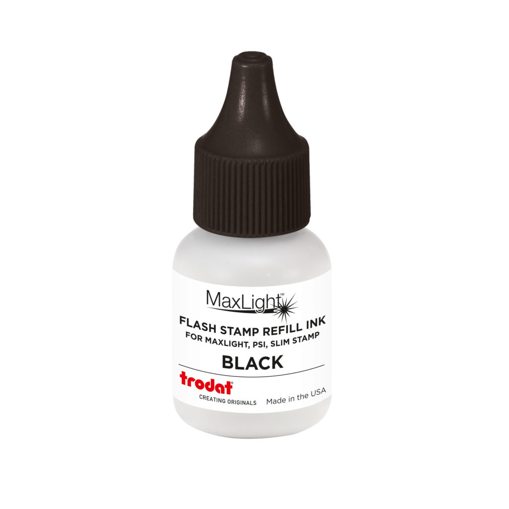 Maxlight Pre-Inked Stamp Refill Ink – 2 oz - Available in 5 colors