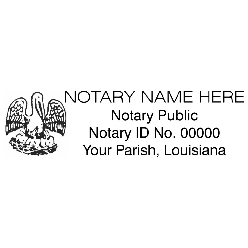 LOUISIANA Notary Stamp - Winmark Stamp & Sign - Stamps and Signs