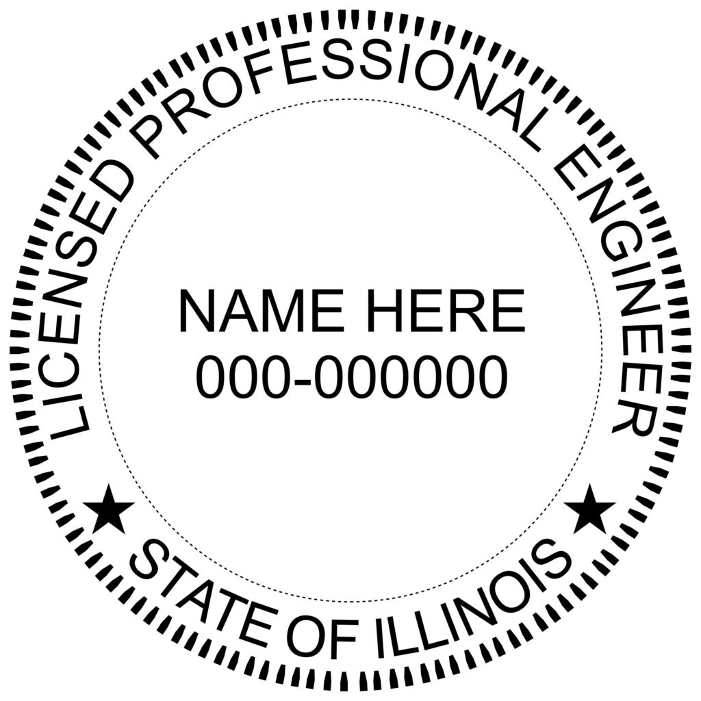 ILLINOIS Trodat Self-inking Licensed Professional Geologist Stamp ...