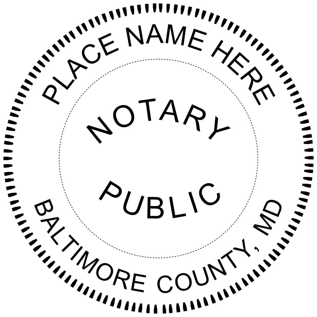 Maryland Notary Embosser - Winmark Stamp & Sign - Stamps and Signs