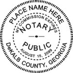 Georgia Notary Embosser - Winmark Stamp & Sign - Stamps and Signs