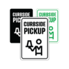 Curbside Pickup temporary sign - Winmark Stamp & Sign - Stamps and Signs