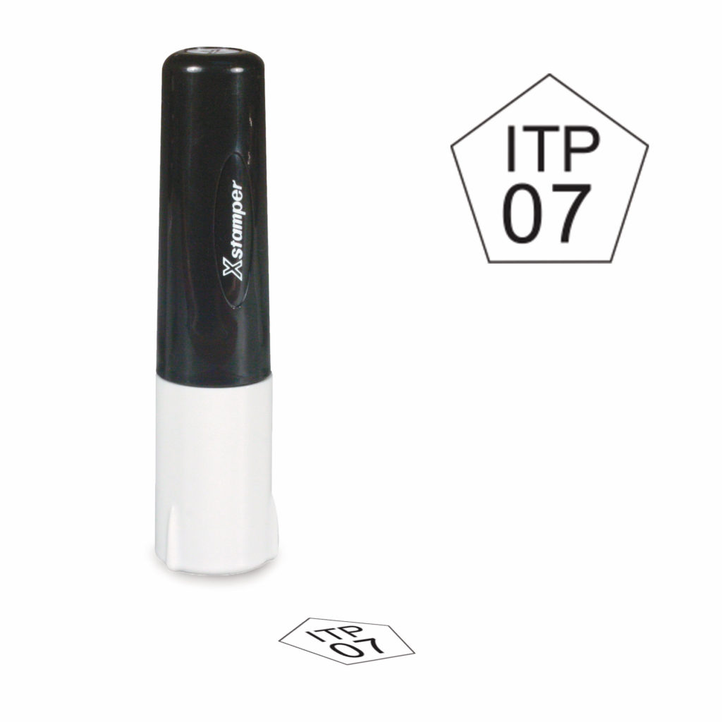 Custom Small Pentagon Industrial Inspection Stamp F06 X-stamper Pre ...