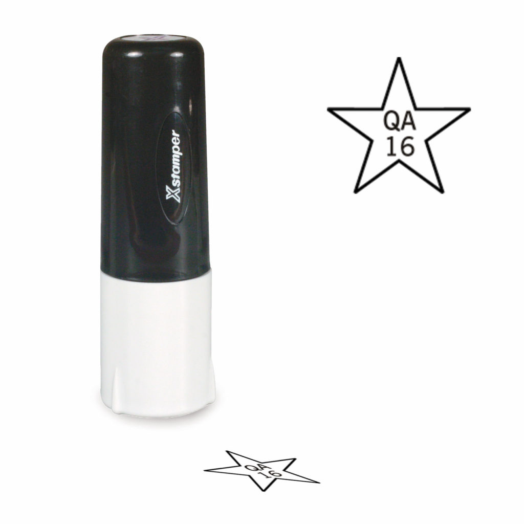 Custom Large Star Industrial Inspection Stamp F11 X-stamper Pre Inking ...