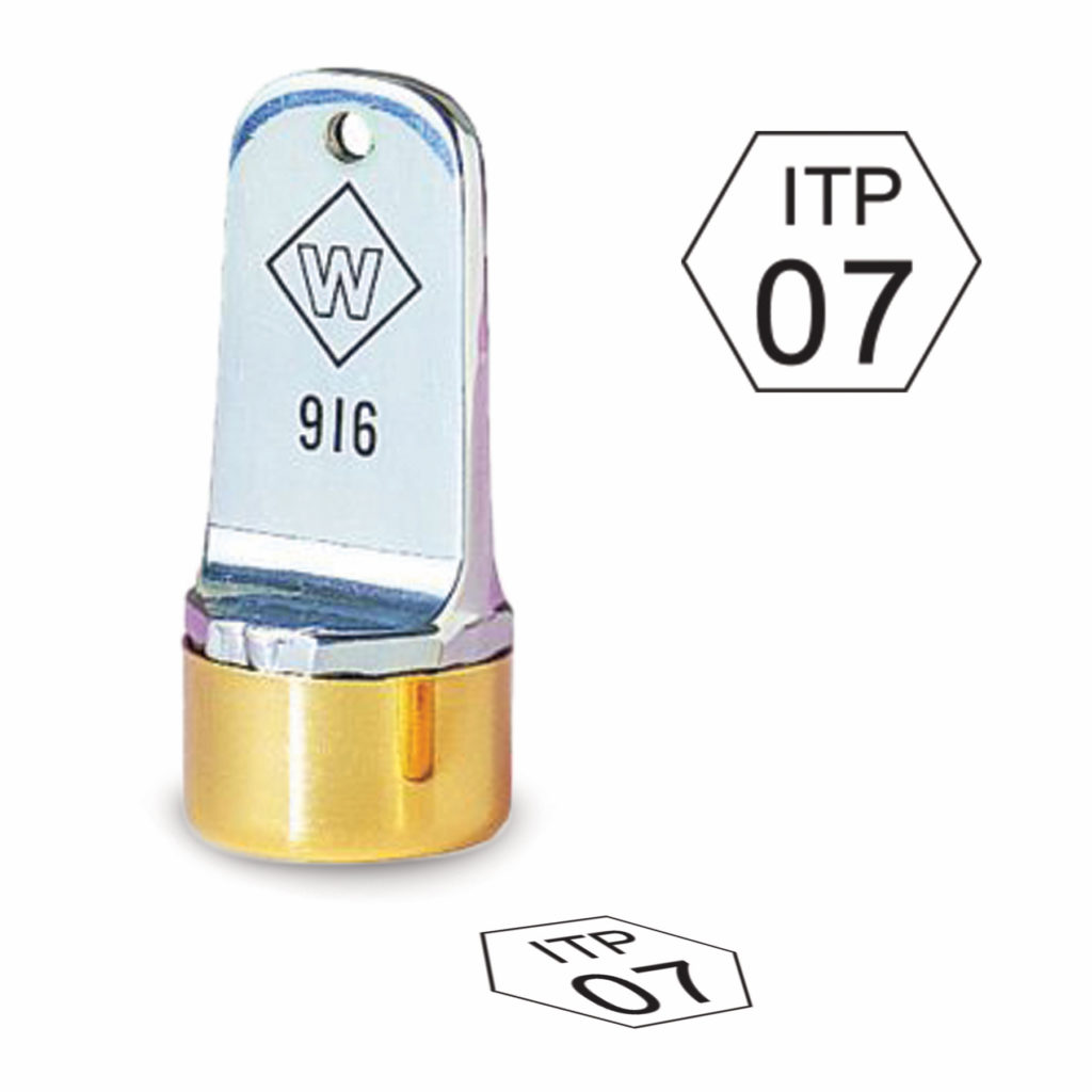 Hexagon Inspection Stamp- Customize Your Stamp Online Today!