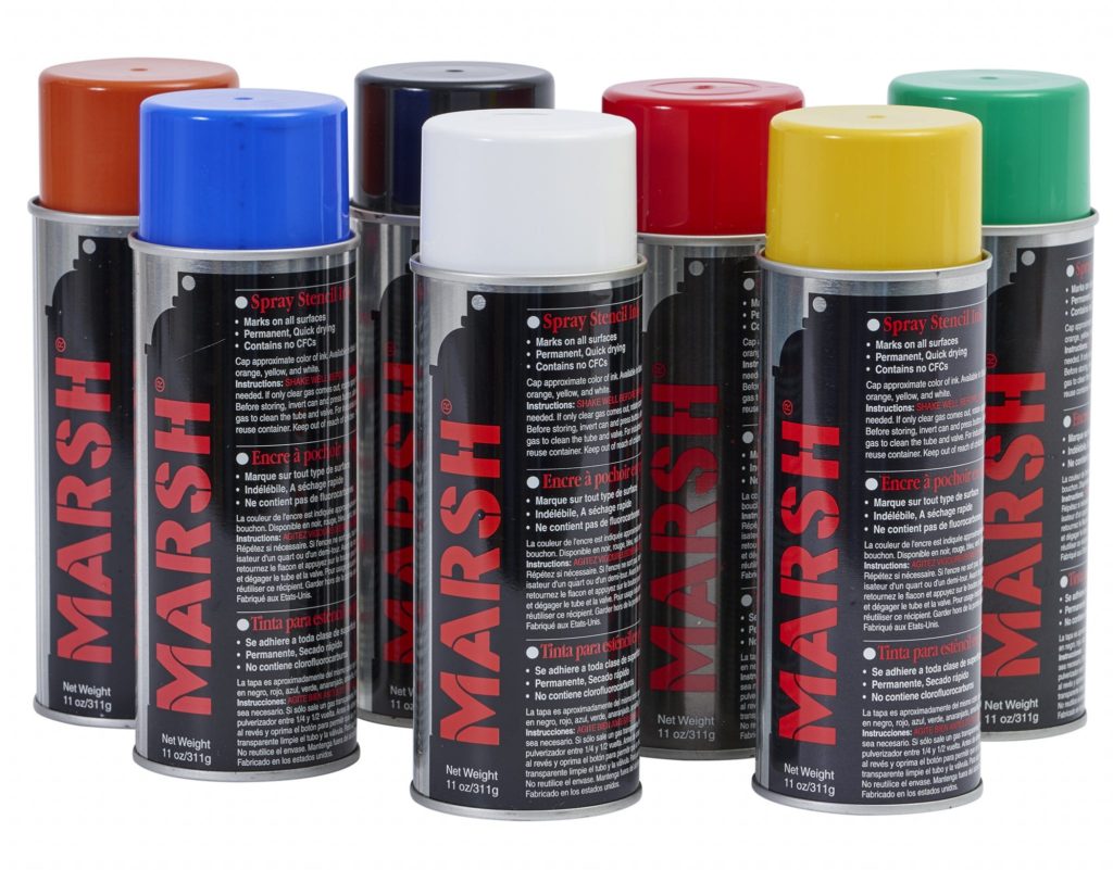 Marsh Spray Stencil Inks 11 oz - Winmark Stamp and Sign