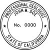 California Pre-inked Licensed Professional Geologist Stamp - Winmark ...